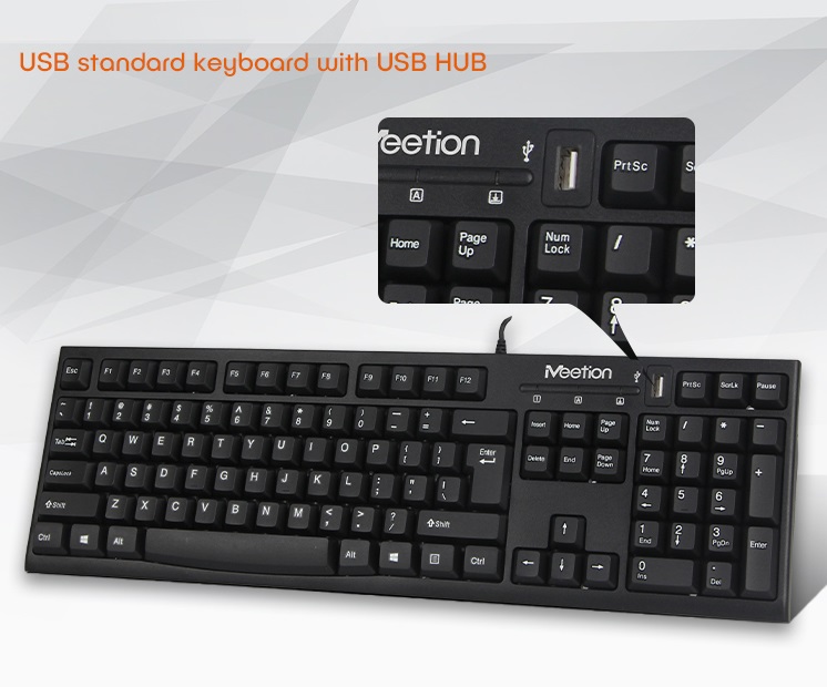 Best Wholesale Desktop Keyboard With Usb Hub | Meetion
