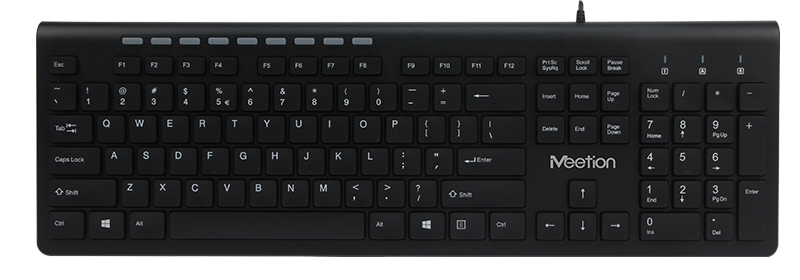 Meetion Wholesale Wired Standard Multimedia Ultrathin Keyboard